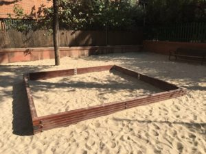 Arenero De Madera Para Parques Infantiles