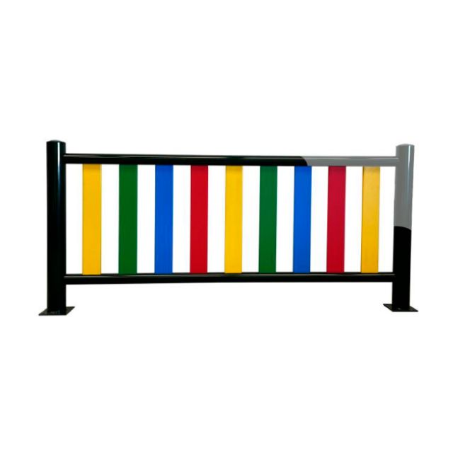 Vallas de colores galvanizada con lamas de polietileno para parques ...